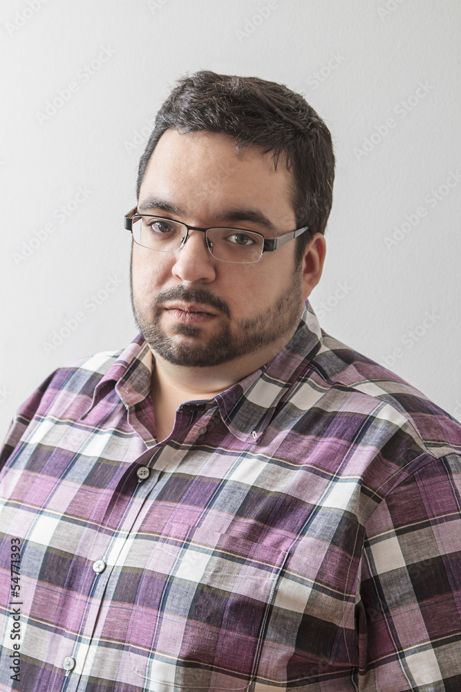 overweight man Stock Photo | Adobe Stock