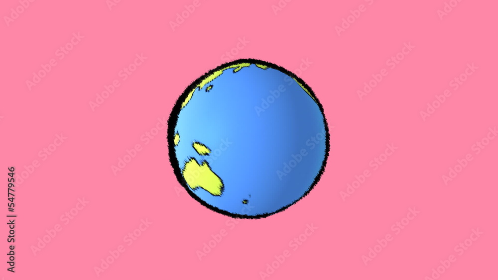 earth map with pink background Stock Video | Adobe Stock