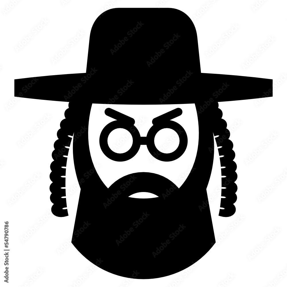 Orthodox jew icon Stock Vector | Adobe Stock