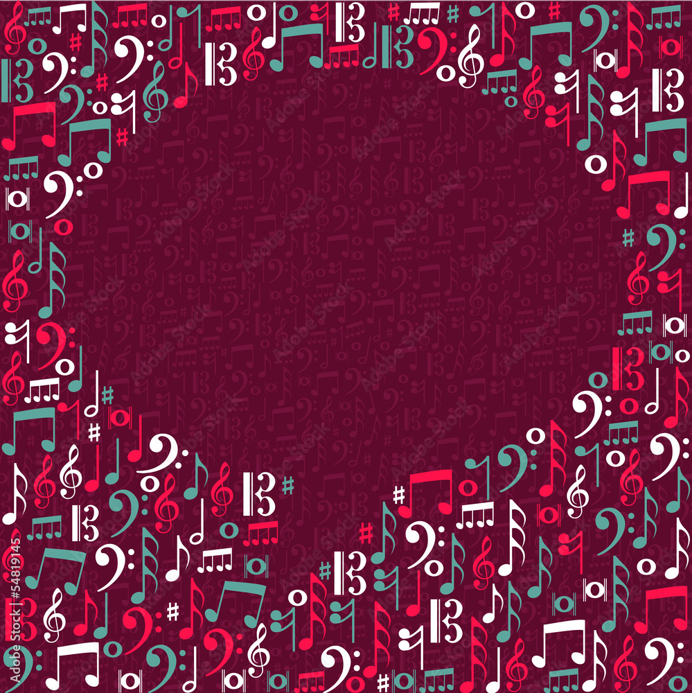 Music notes social media bubble design Stock Vector | Adobe Stock