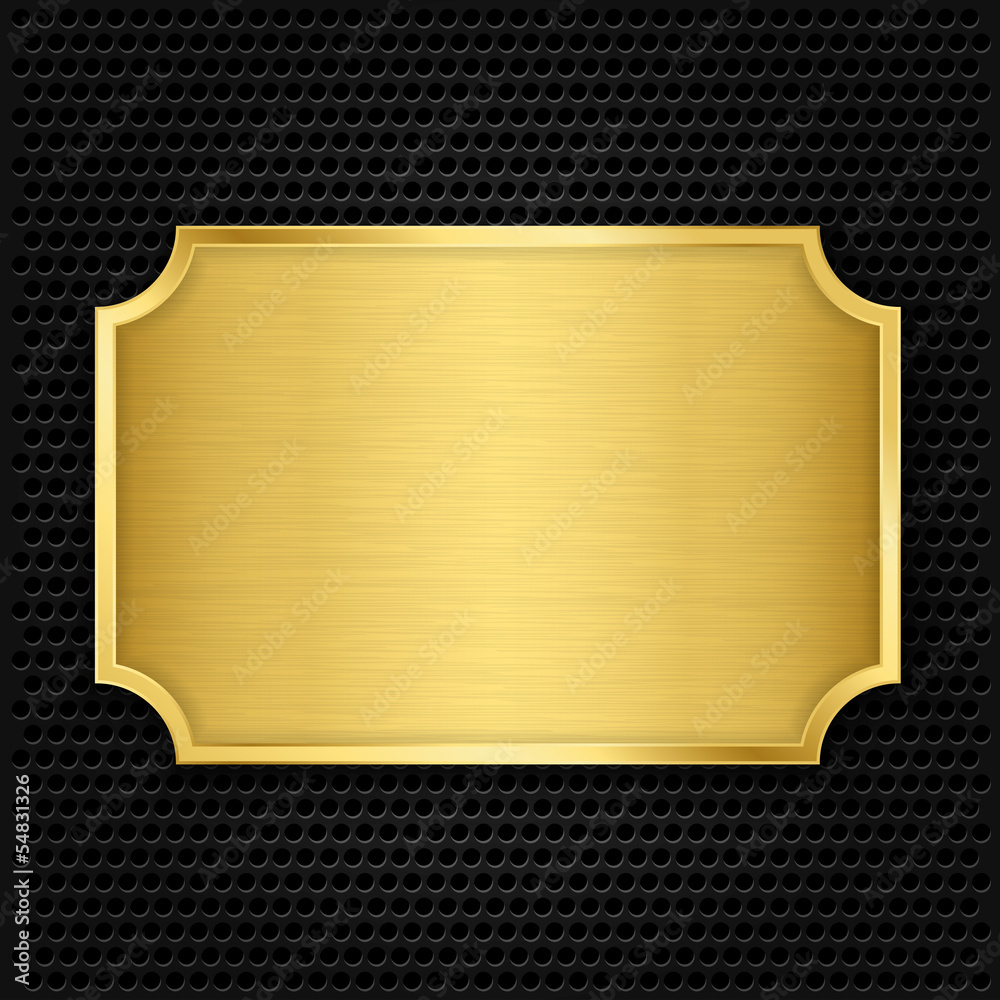 Gold texture plate, vector illustration Stock Vector | Adobe Stock