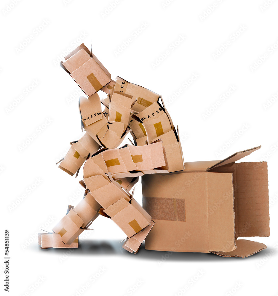 Think outside the box concept Stock Photo | Adobe Stock