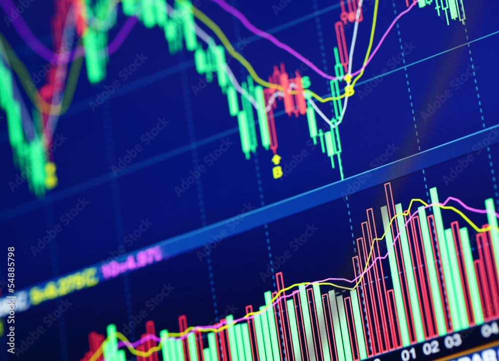 Stock market graph Stock Photo | Adobe Stock