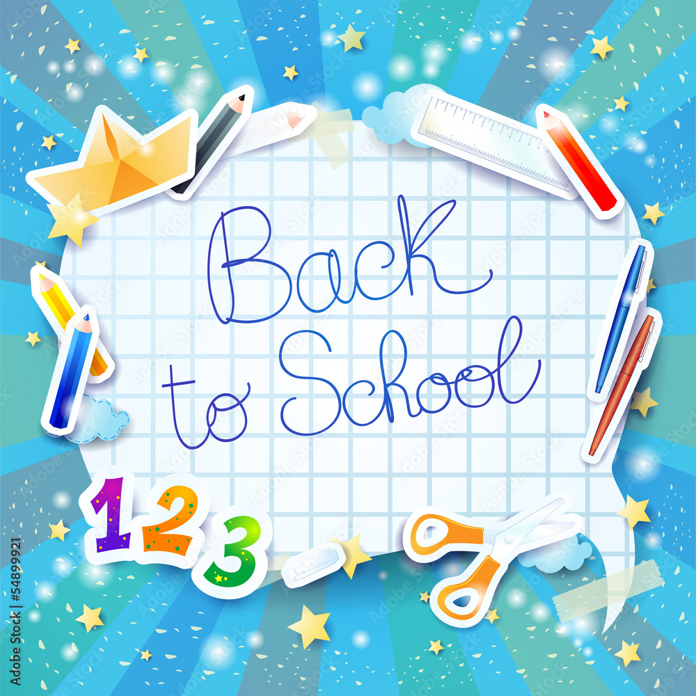 School background with bubble Stock Vector | Adobe Stock