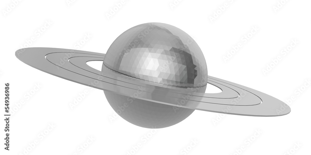 saturn on a white background Stock Illustration | Adobe Stock