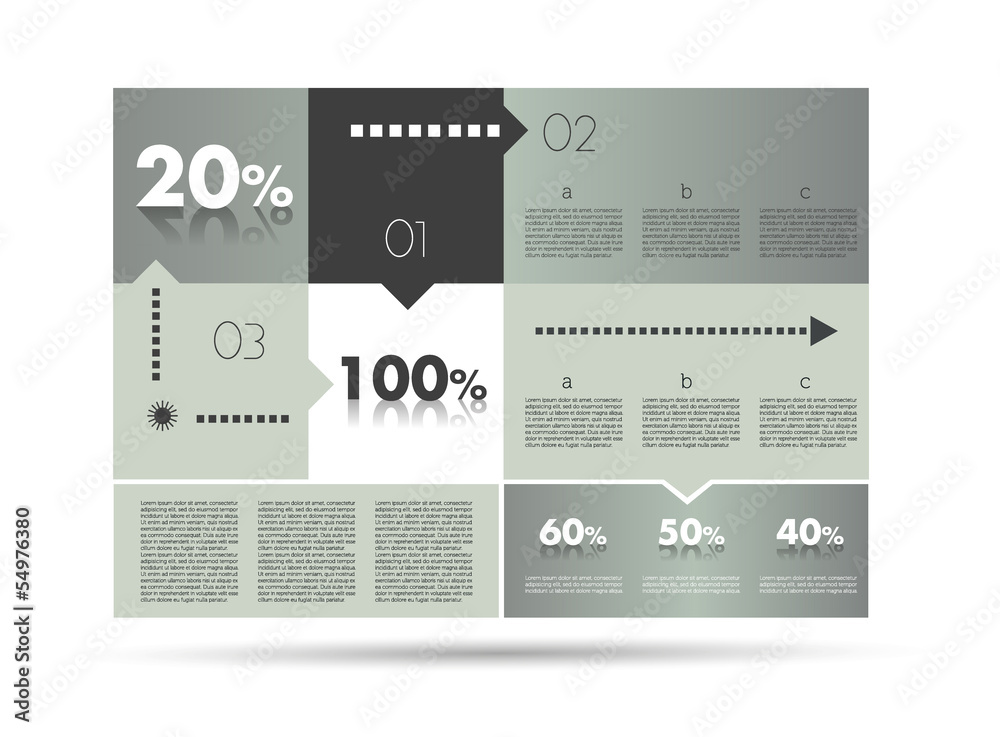 Box diagram, template. Infographics module scheme. Stock Vector | Adobe ...