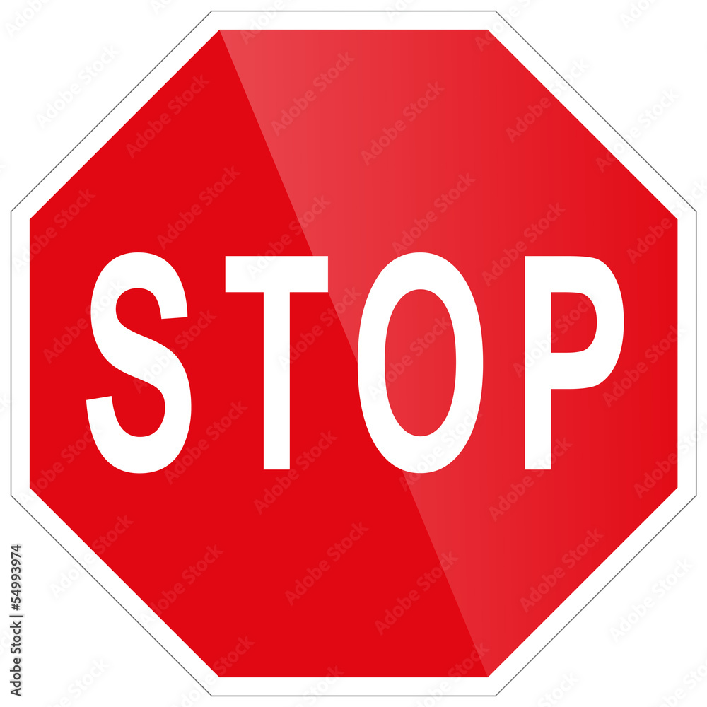 Vetor de Stoptafel Stopschild Verbotszeichen Verkehrszeichen do Stock ...