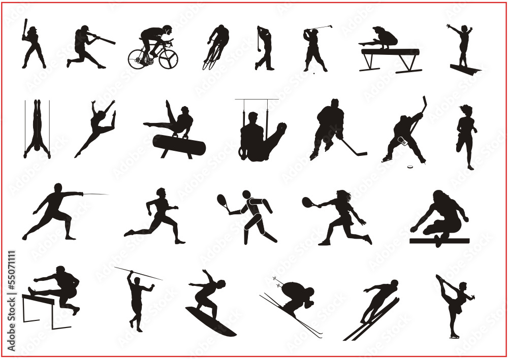 Sportarten Stock-Vektorgrafik | Adobe Stock