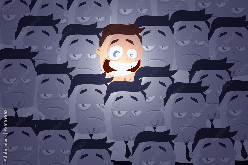 menge auffallen Stock-Illustration | Adobe Stock