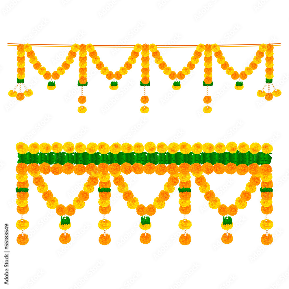 Flower Toran for Decoration Stock Vector | Adobe Stock