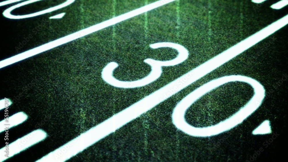 Animated full football field looping animation Stock Video | Adobe Stock