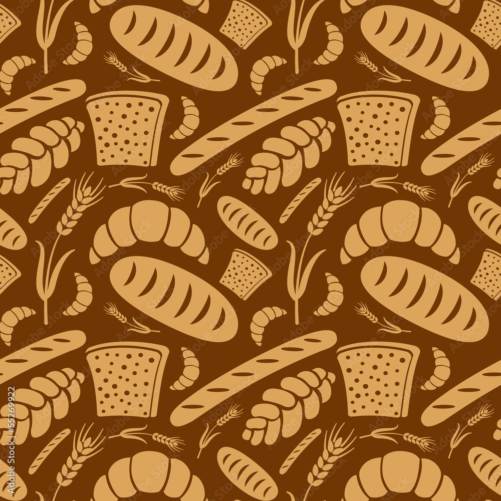bread pattern Stock Vector | Adobe Stock