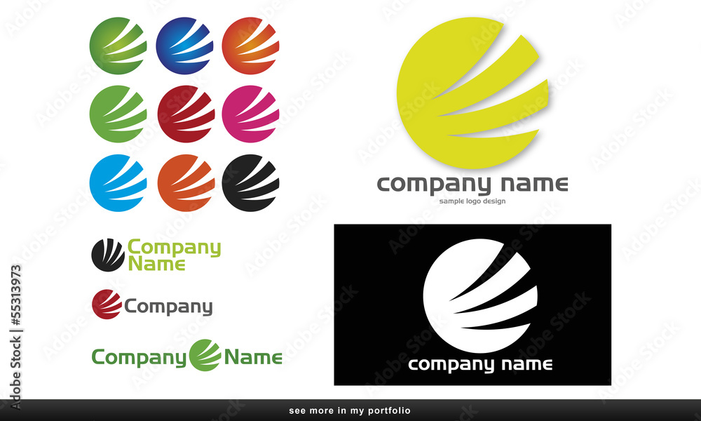 Company Logo - Circle Logo Design Stock Vector | Adobe Stock