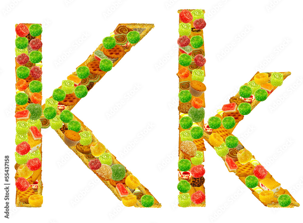letter of the alphabet Kk Stock Photo | Adobe Stock