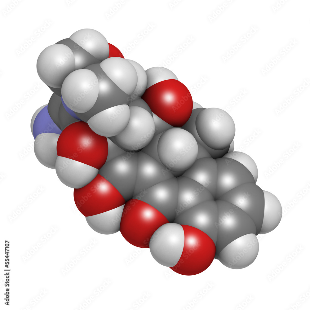 Stockillustratie Doxycycline antibiotic drug (tetracycline class ...