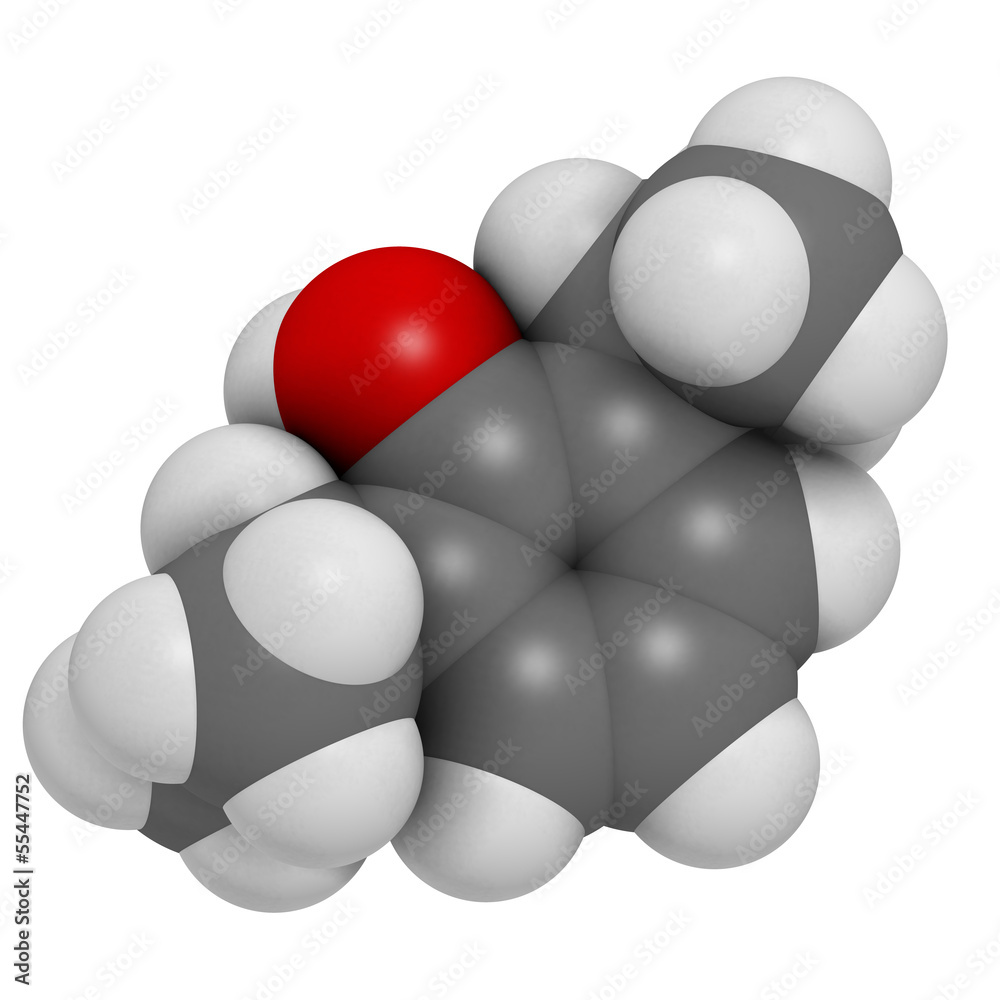 Propofol anesthetic drug, chemical structure. Stock Illustration ...