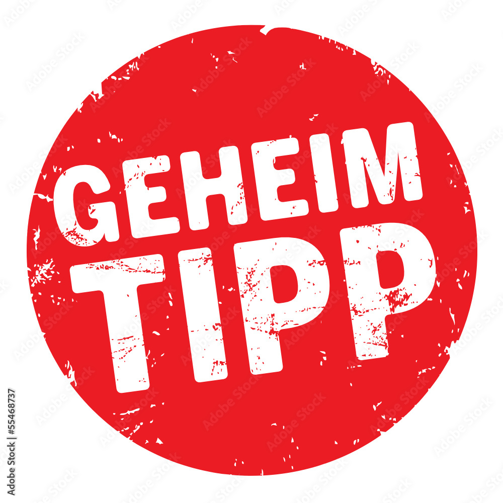 roter Button geheimtipp Stock Vector | Adobe Stock