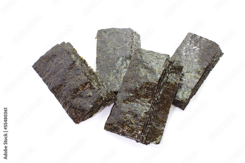 Sheet of dried nori ,dried seaweed Stock Photo | Adobe Stock