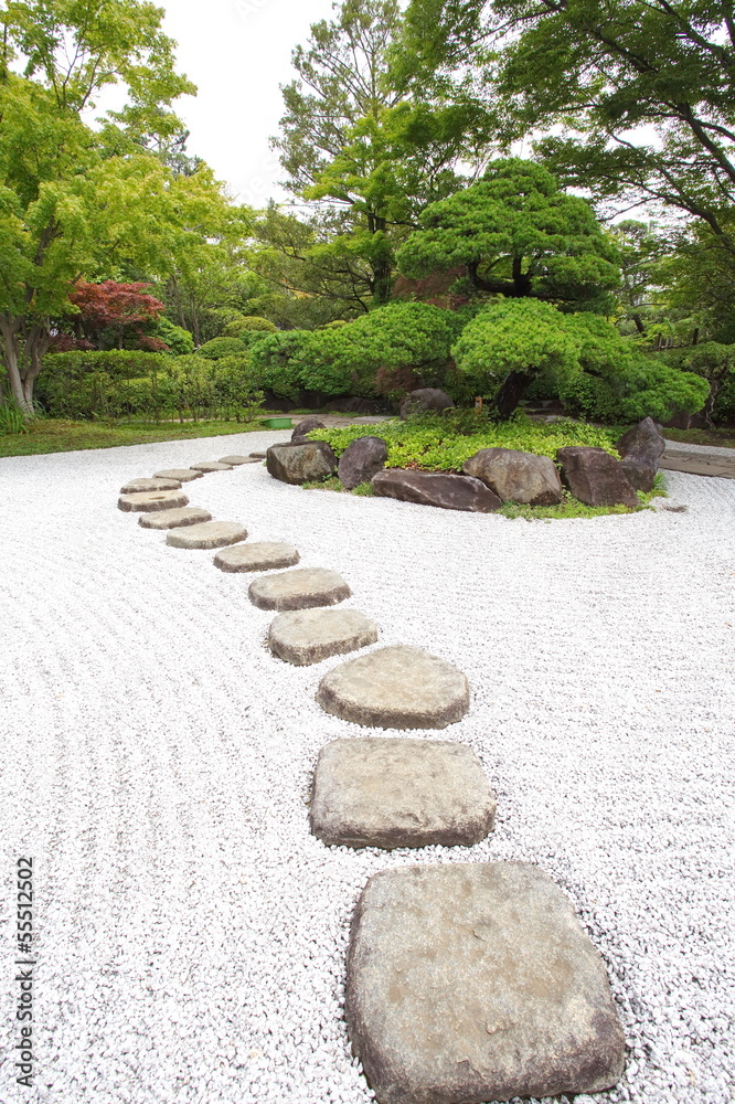 Image Japanese Rock Path A Japanese Style Backyard Garden In Brooklyn