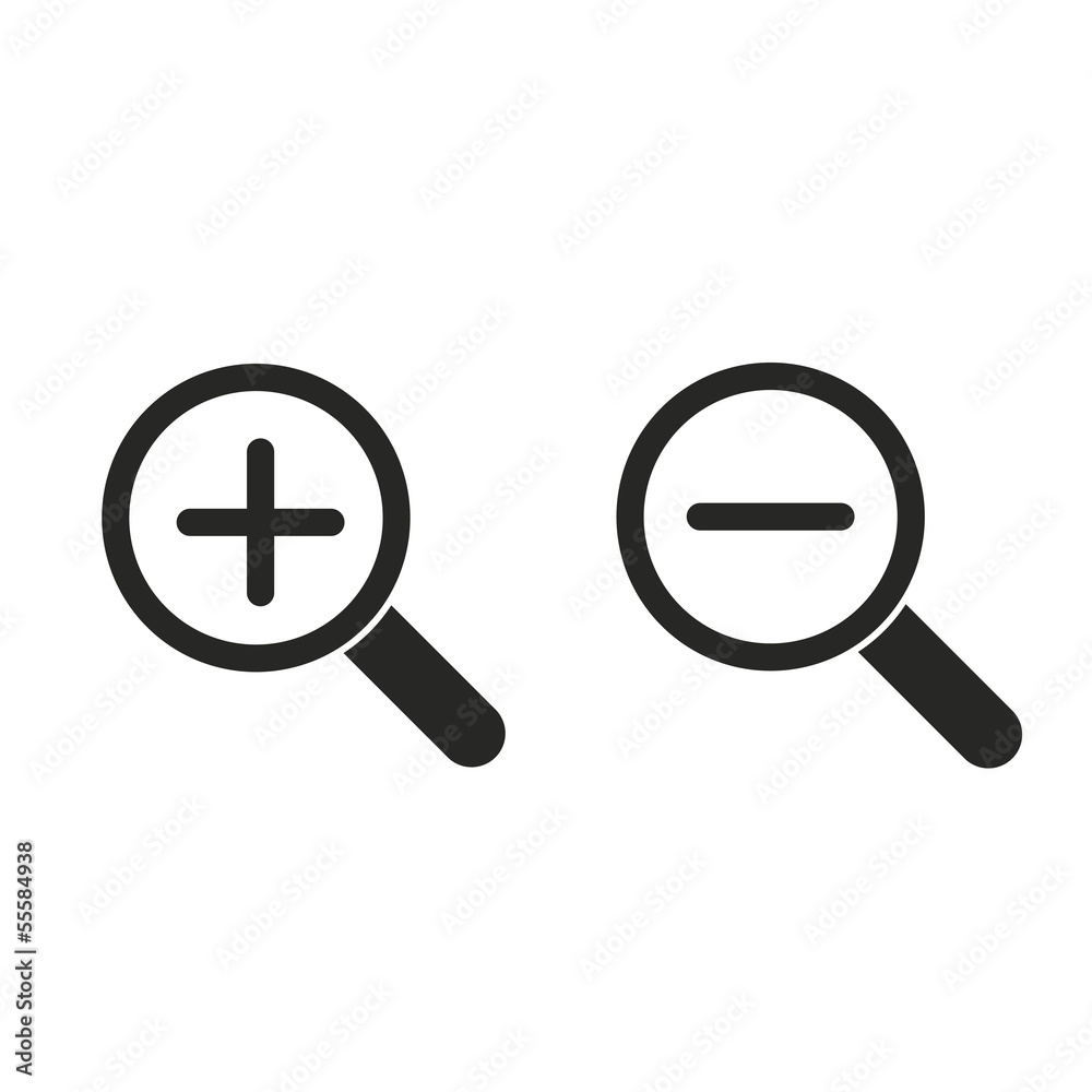 picto zoom Stock Vector | Adobe Stock