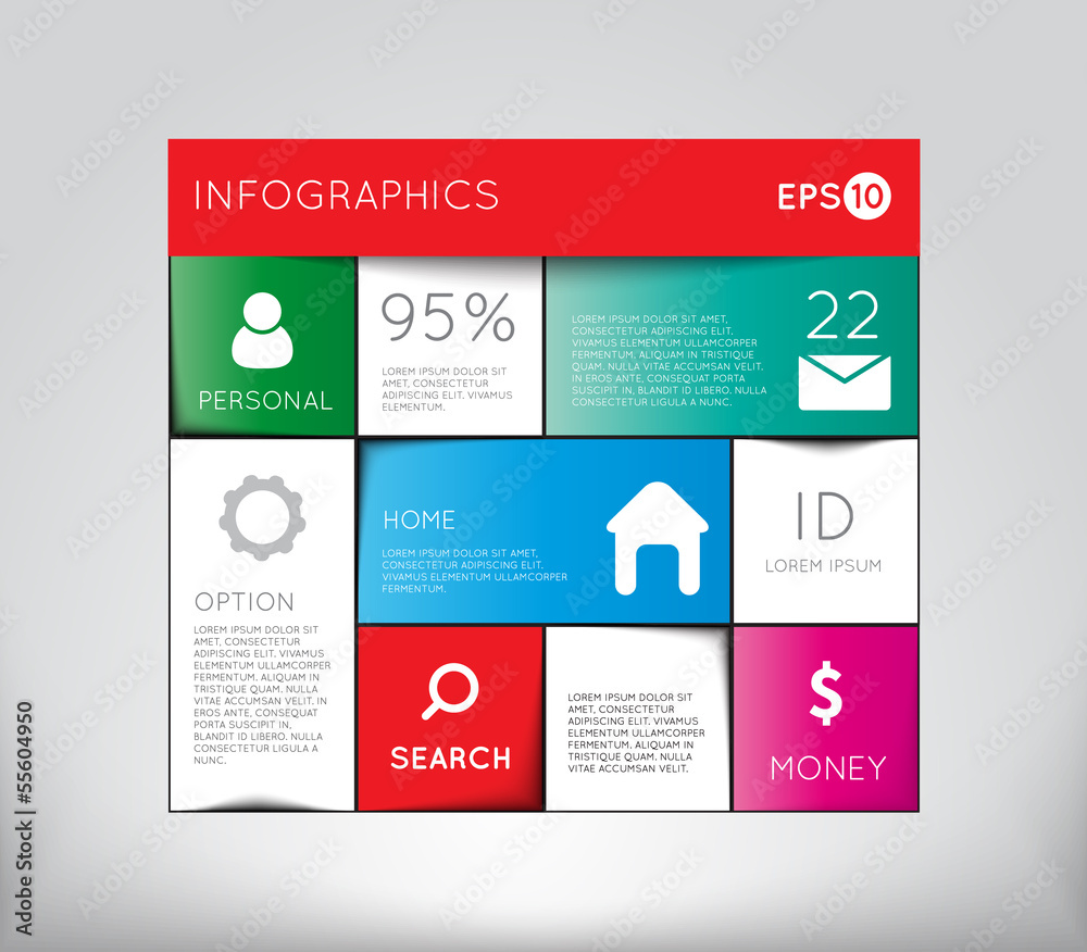 Vector design infographic Stock Vector | Adobe Stock