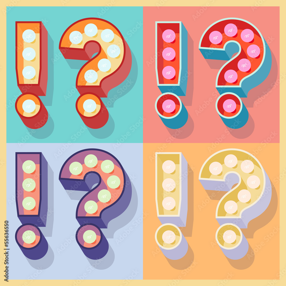 Vector of simple and clear lamp alphabet. Symbols set 2 Stock Vector ...