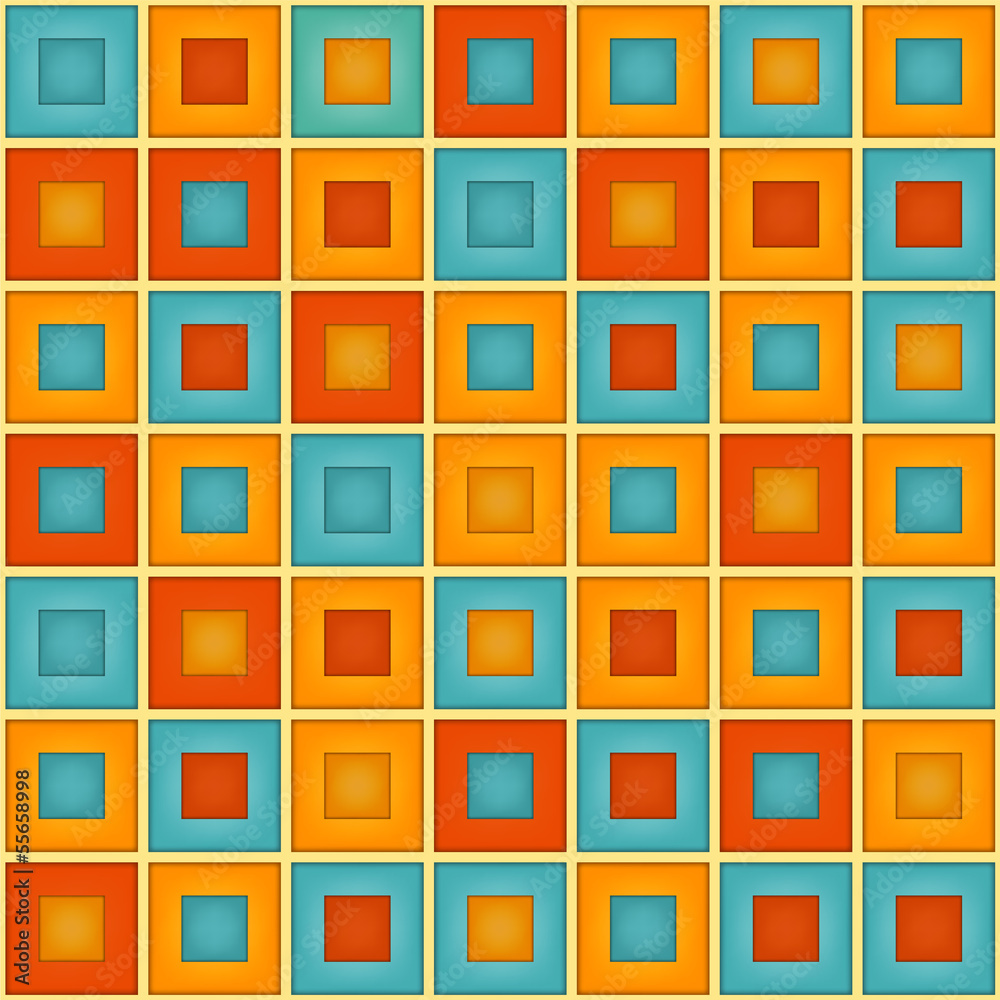 Retro Square Pattern