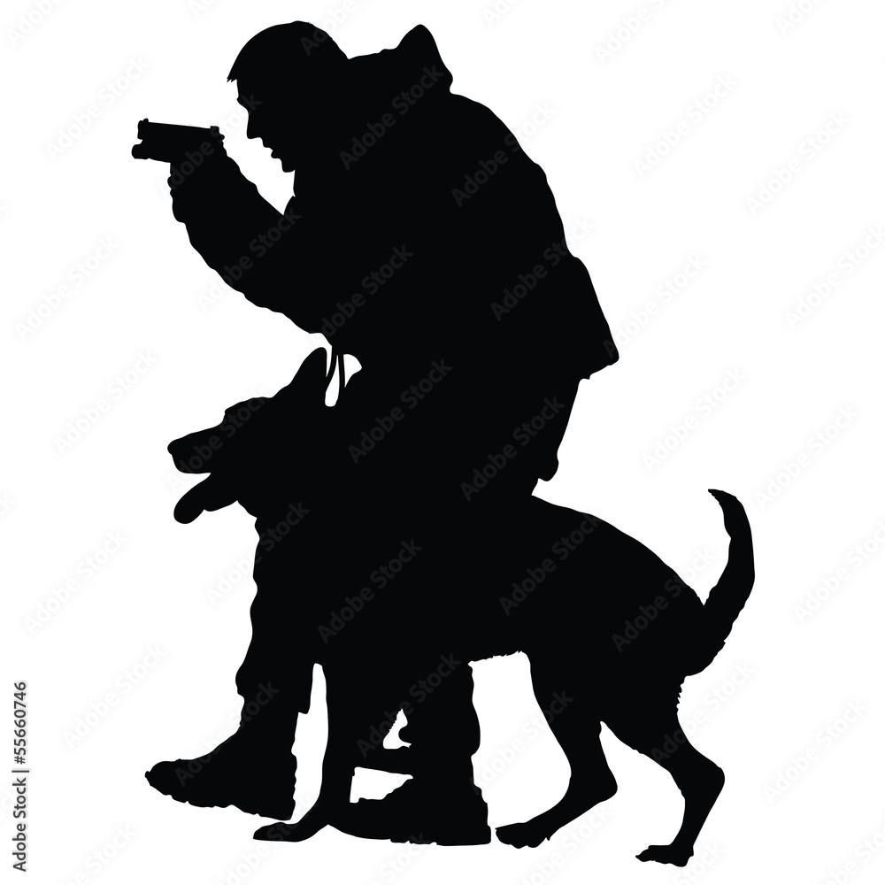 Police Dog 1 Stock Vector | Adobe Stock
