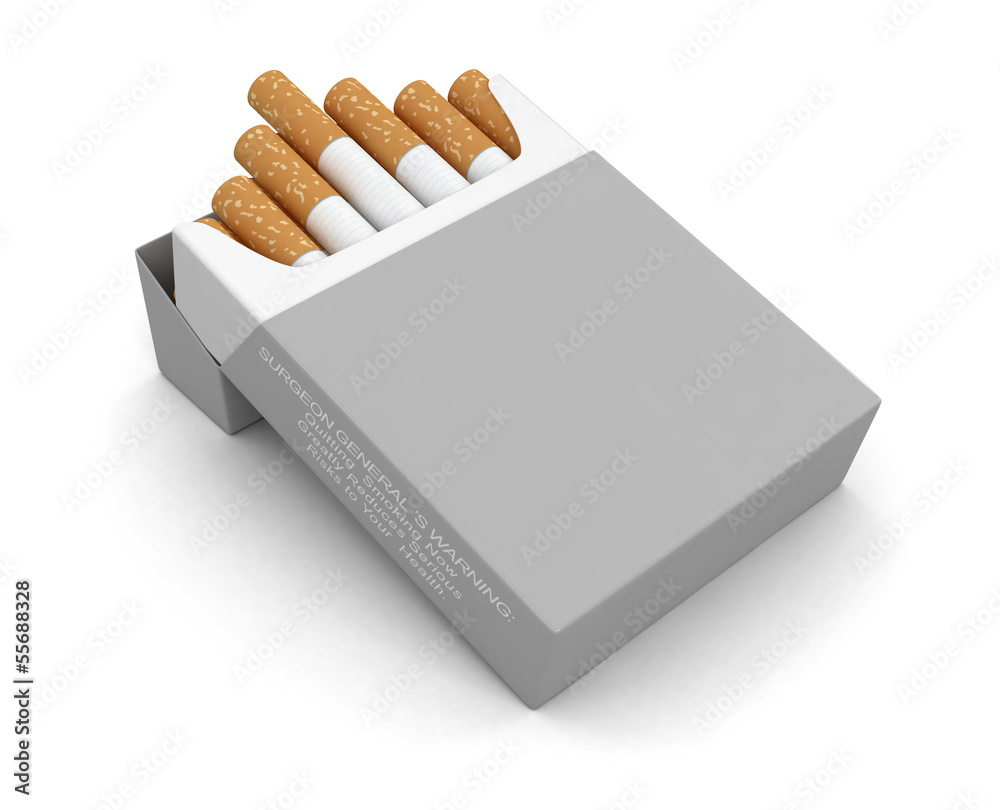 Cigarette Pack (clipping path included) Stock Illustration | Adobe Stock