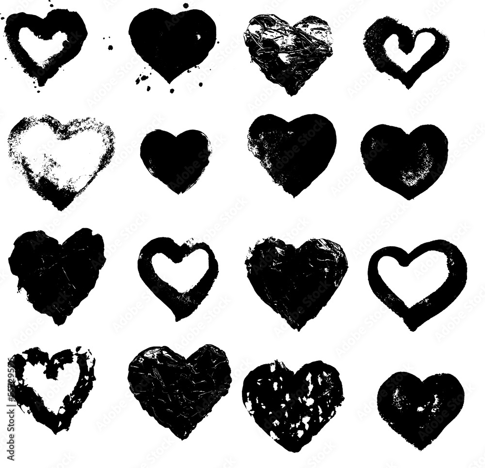 heart silhouette vector illustration Stock Vector | Adobe Stock