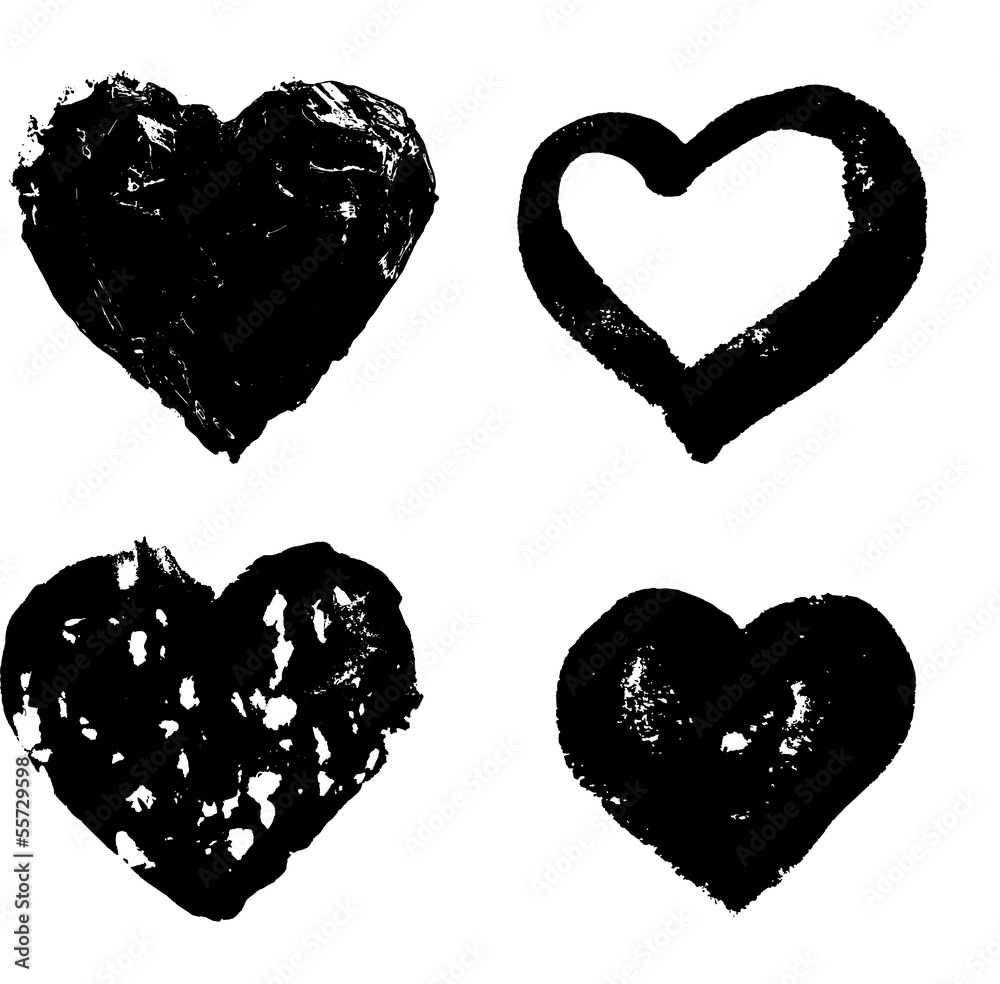heart silhouette vector illustration Stock Vector | Adobe Stock