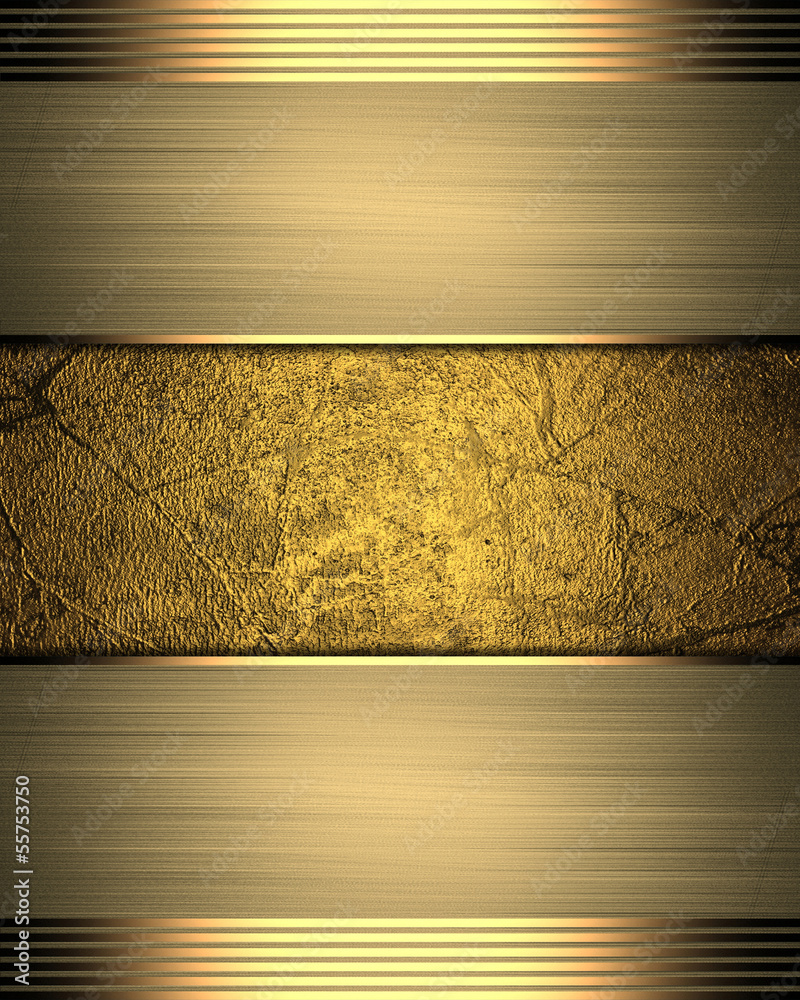 Grunge gold background with gold edges. Template for design Stock ...
