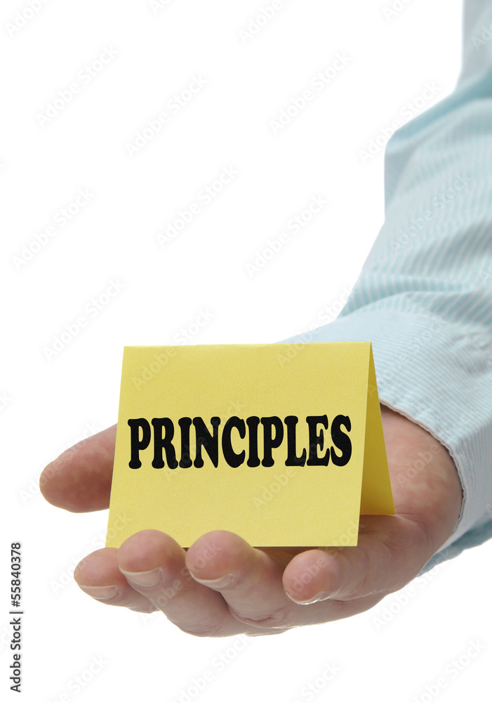 Principles - Sign Series Stock Photo | Adobe Stock