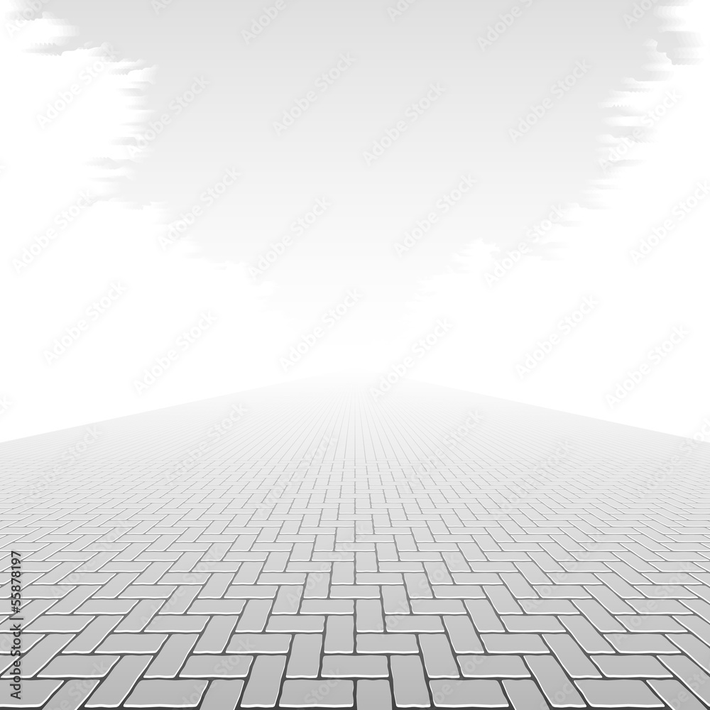 Concrete block pavement Stock Vector | Adobe Stock