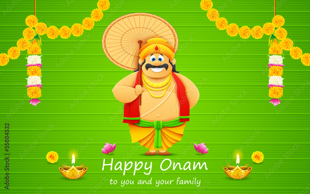 Onam Background Stock Vector | Adobe Stock