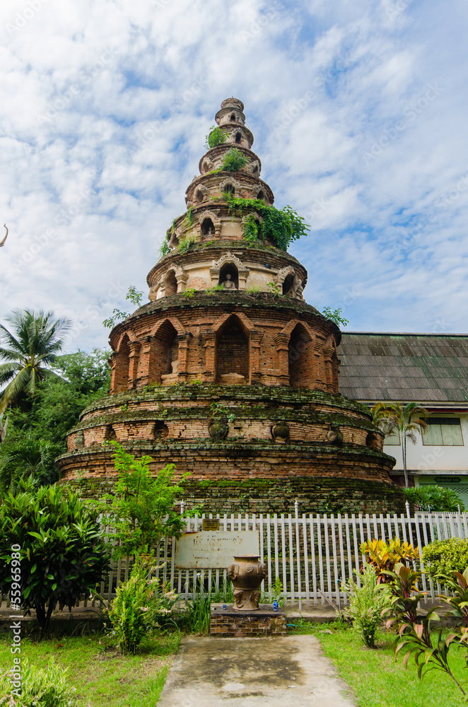 Ancient stupa - Wat Puag Hong , Chiangmai , Thailand Stock Photo ...