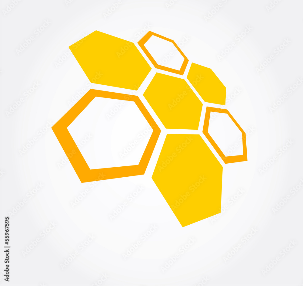 Honeycomb symbol. vector illustration. Stock Vector | Adobe Stock