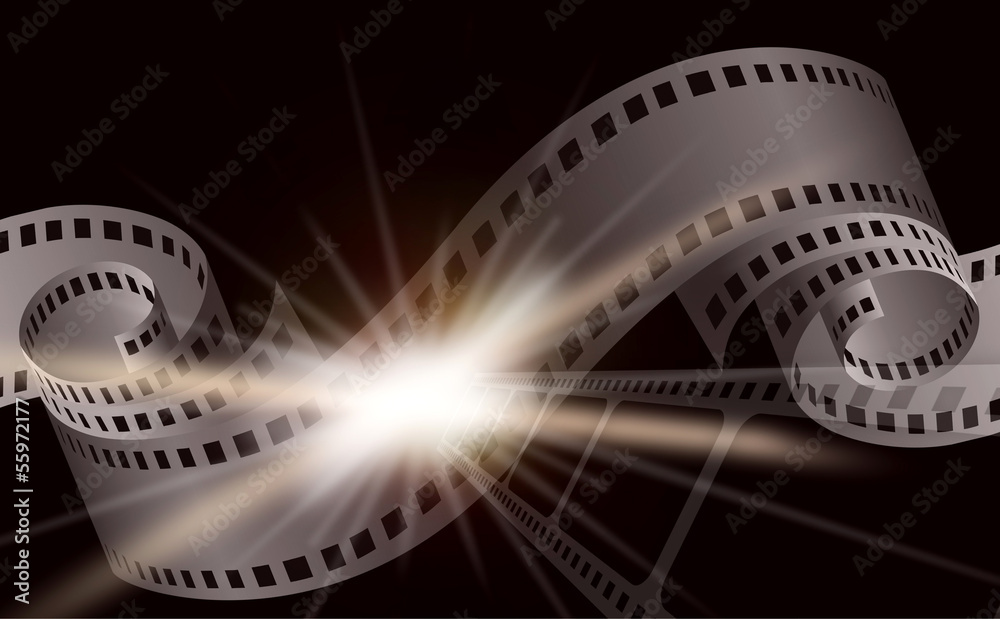 Dark Cinema film background Stock Illustration | Adobe Stock