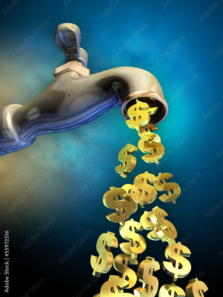 Money flow Stock Illustration | Adobe Stock