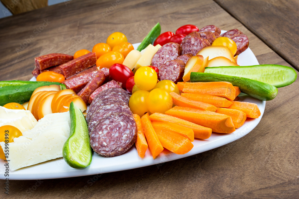 snack plate Stock Photo | Adobe Stock