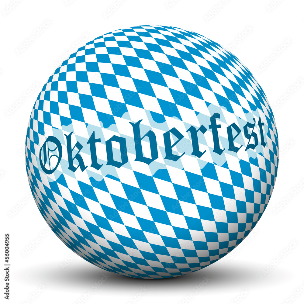 Kugel, Oktoberfest, Bayern, Muster, Fest, Raute, Fahne, 3D, Text Stock ...