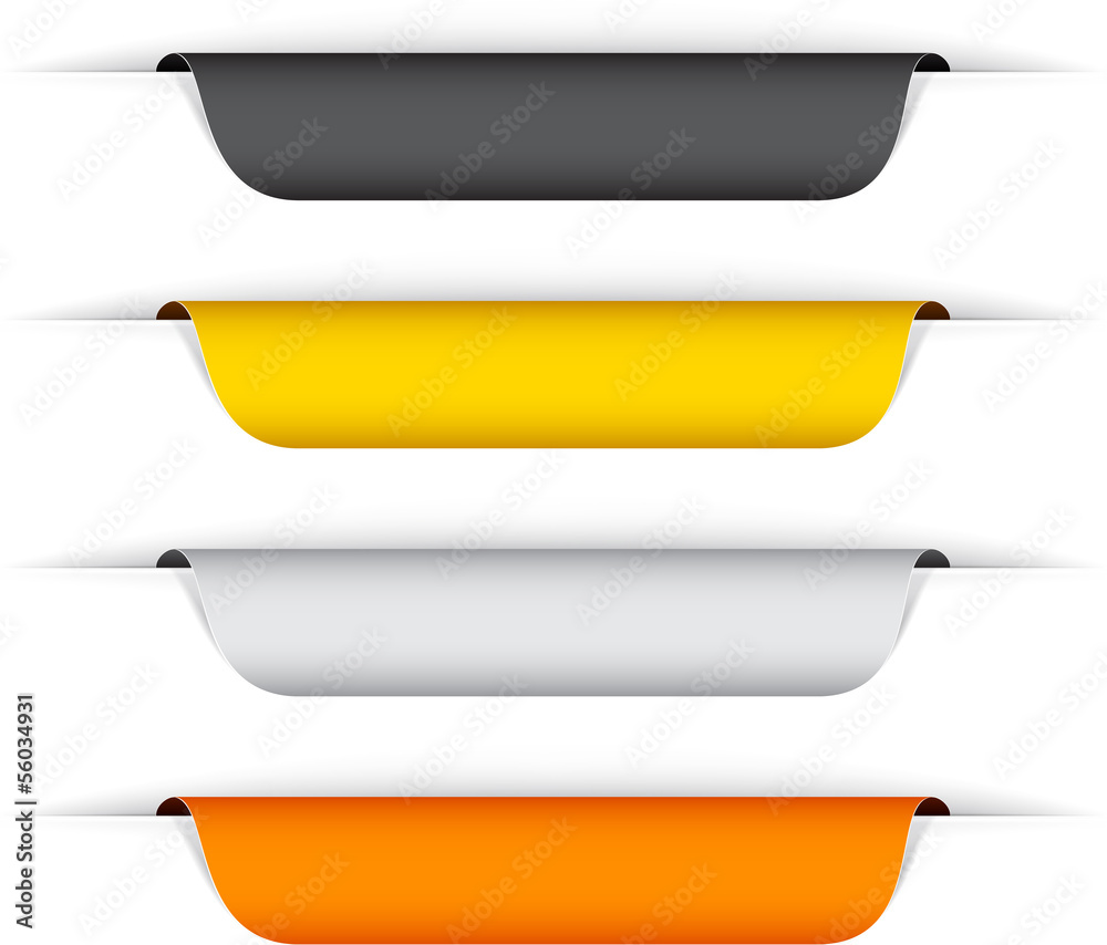 Color paper labels. Stock Vector | Adobe Stock