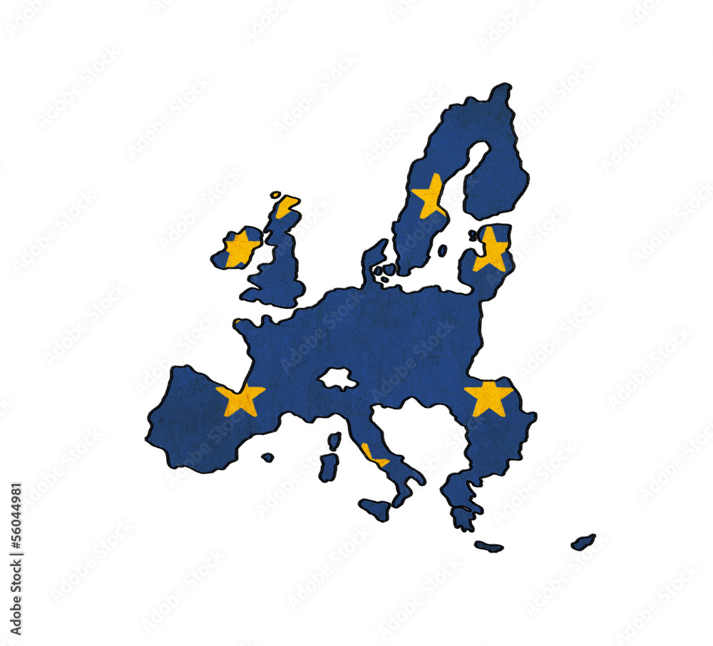 European Union Map Flag
