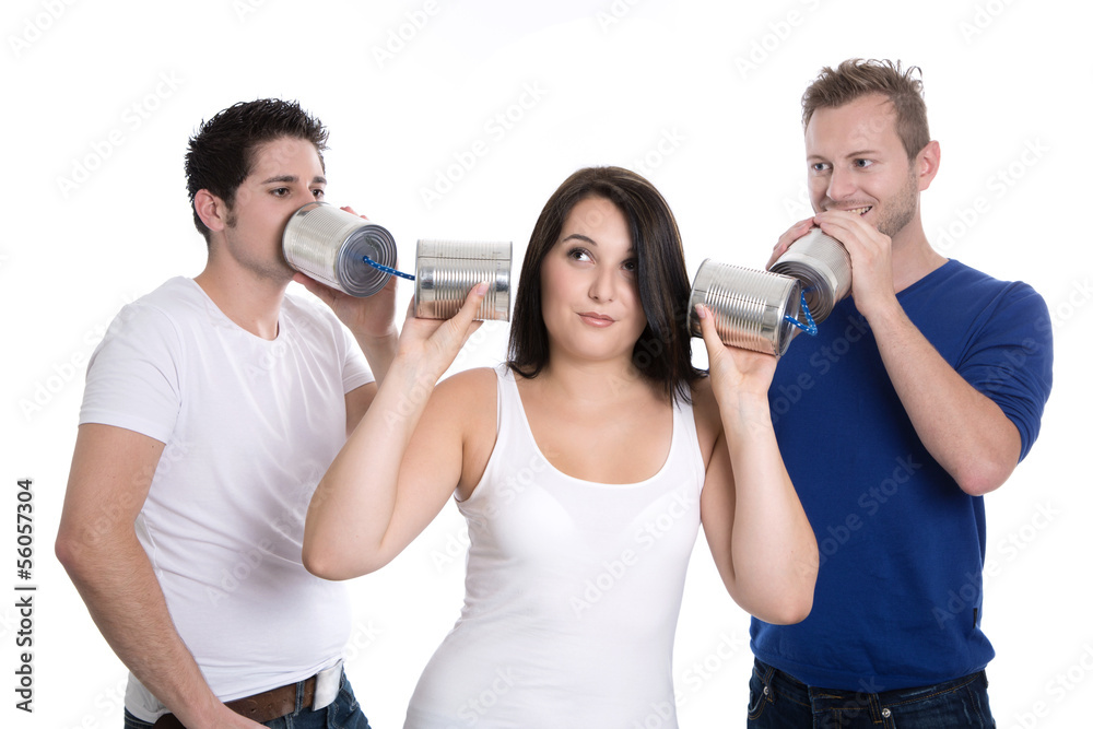 Werbung - Mund zu Mund Propaganda - Virales Marketing Stock-Foto ...