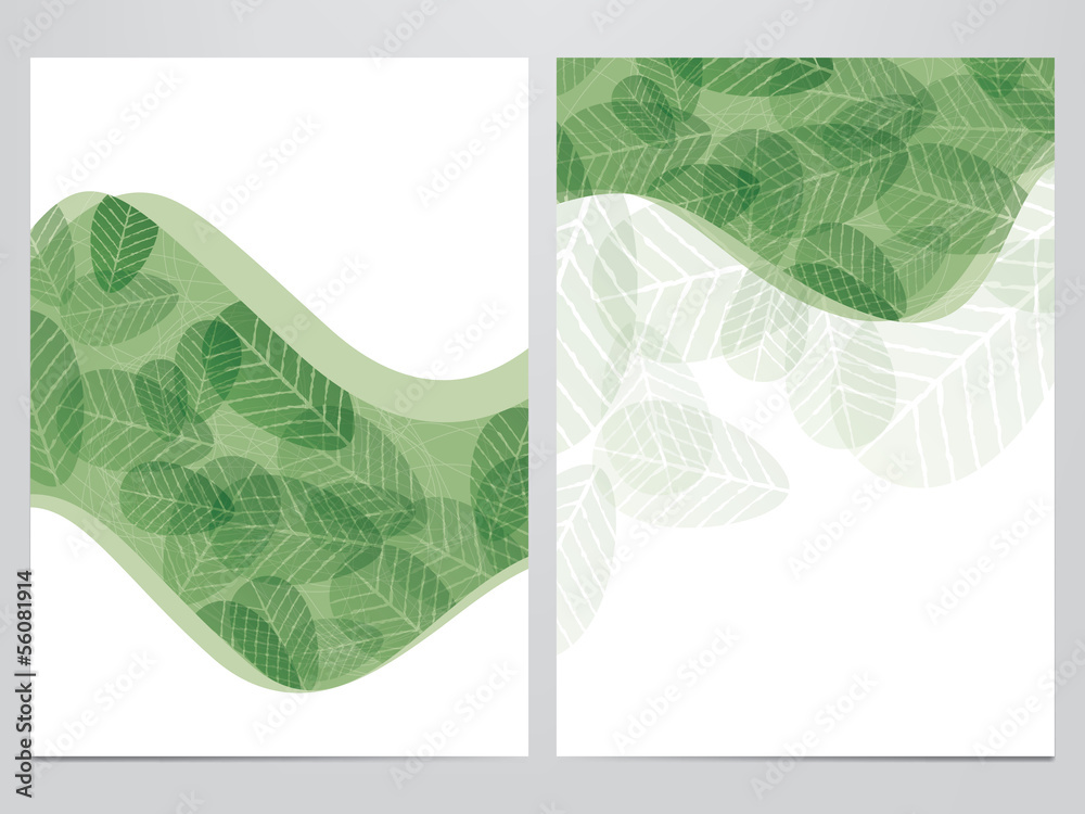 vector nature brochure, flyer template Stock Vector | Adobe Stock