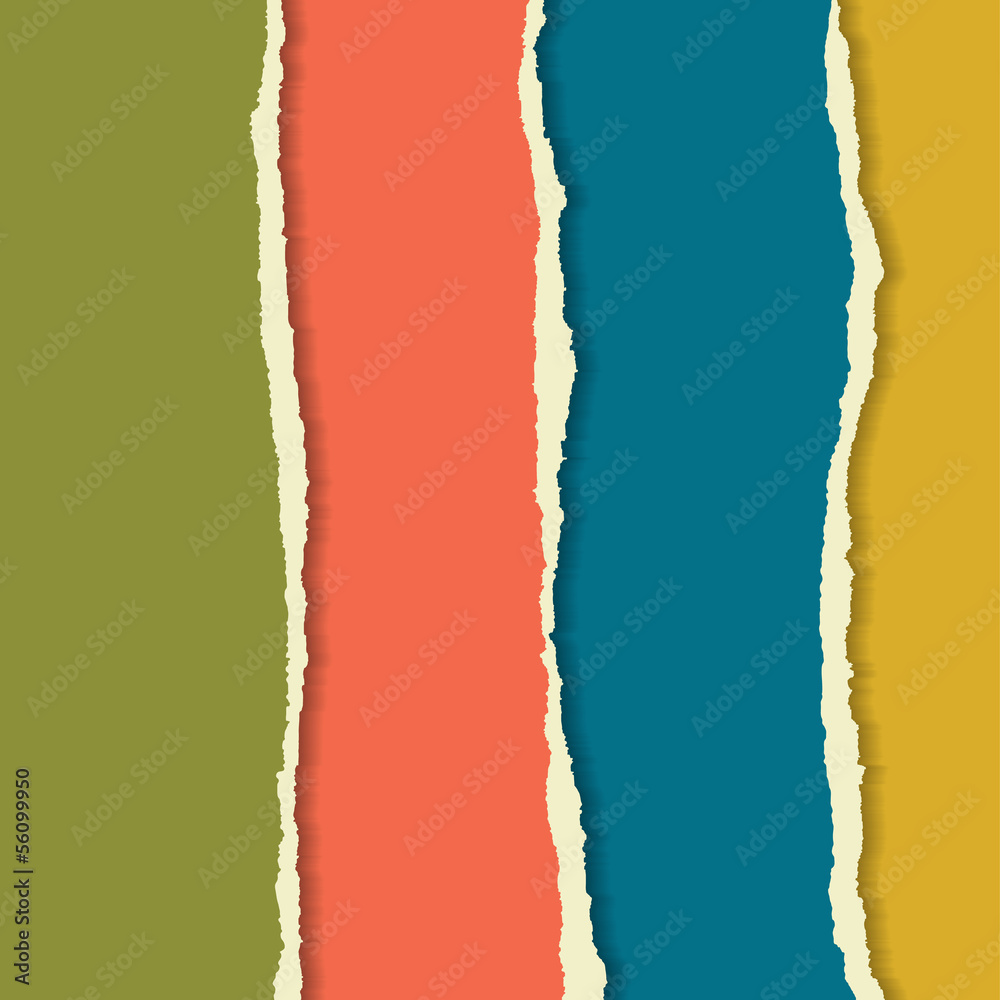 Torn paper set. Background for your business presentation. Stock Vector ...
