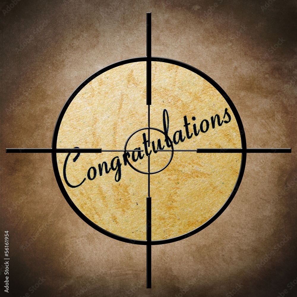 Congratulation target Stock Illustration | Adobe Stock