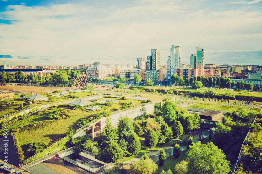 Parco Dora, Turin retro look Stock Photo | Adobe Stock