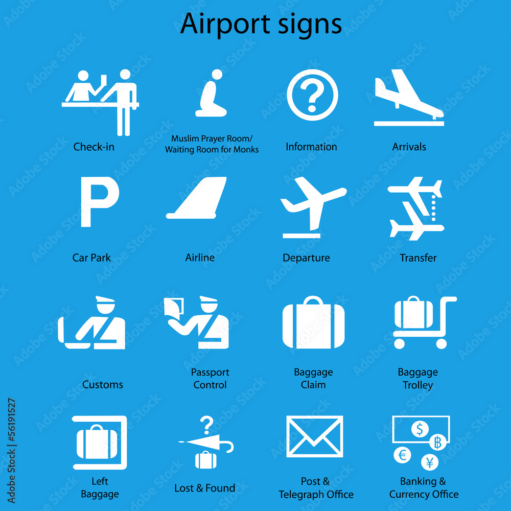 Airport Sign Vector
