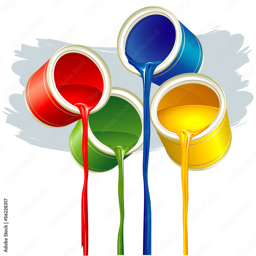 Paints. Vector. Stock Vector | Adobe Stock